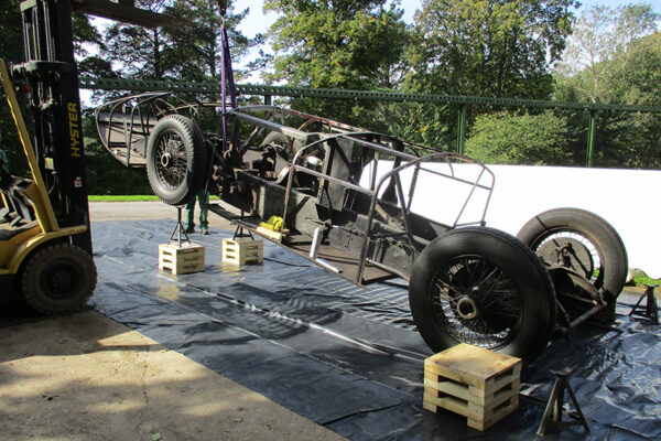 Soda blasting reveals original Sunbeam 1000hp markings in National ...