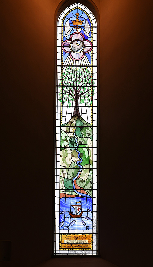 Unveiling of memorial window for Edward, Lord Montagu with dedication ...